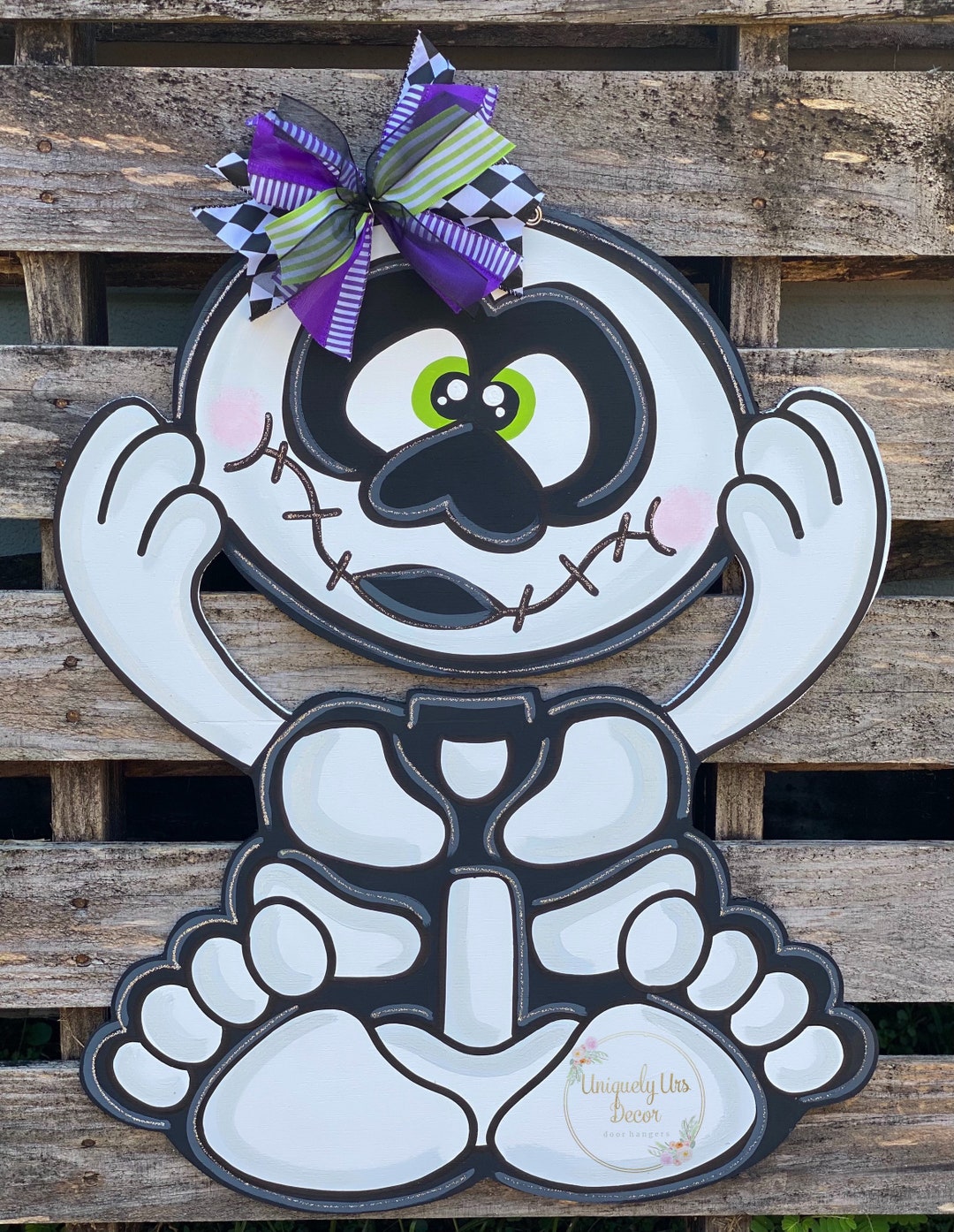 Spooky Scary Skeleton, Door Hanger, Skeleton Door Hanger, Halloween ...