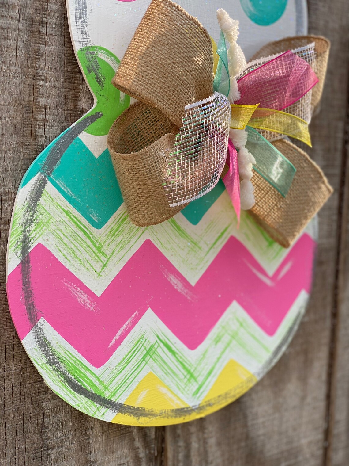 Bunny Door Hanger, Door Hanger, Rabbit Door Hanger, Easter Door Hanger ...