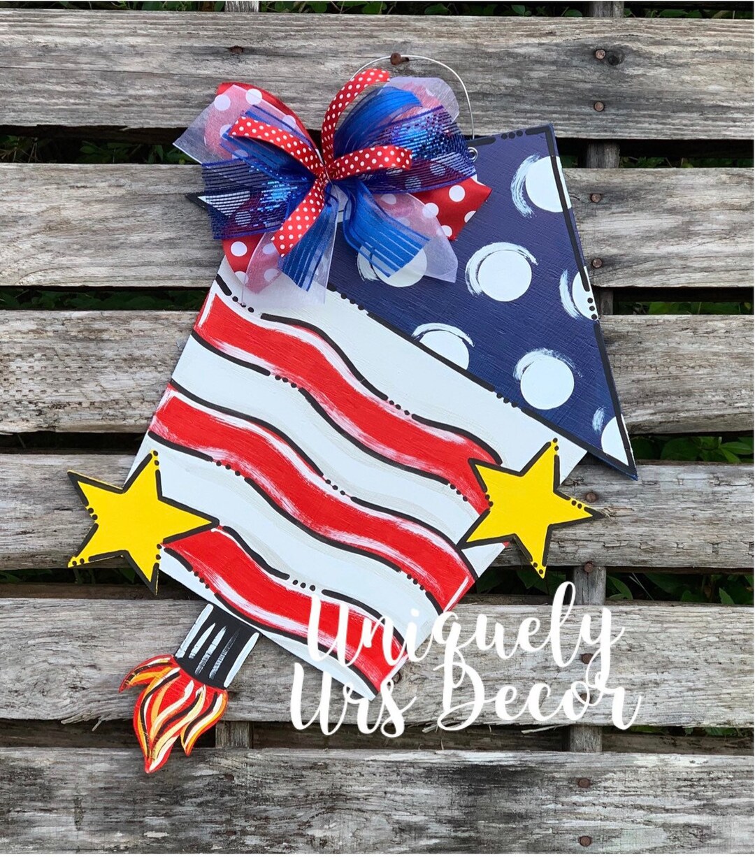 Firecracker Door Hanger 4th of July Door Hanger Door Hanger - Etsy