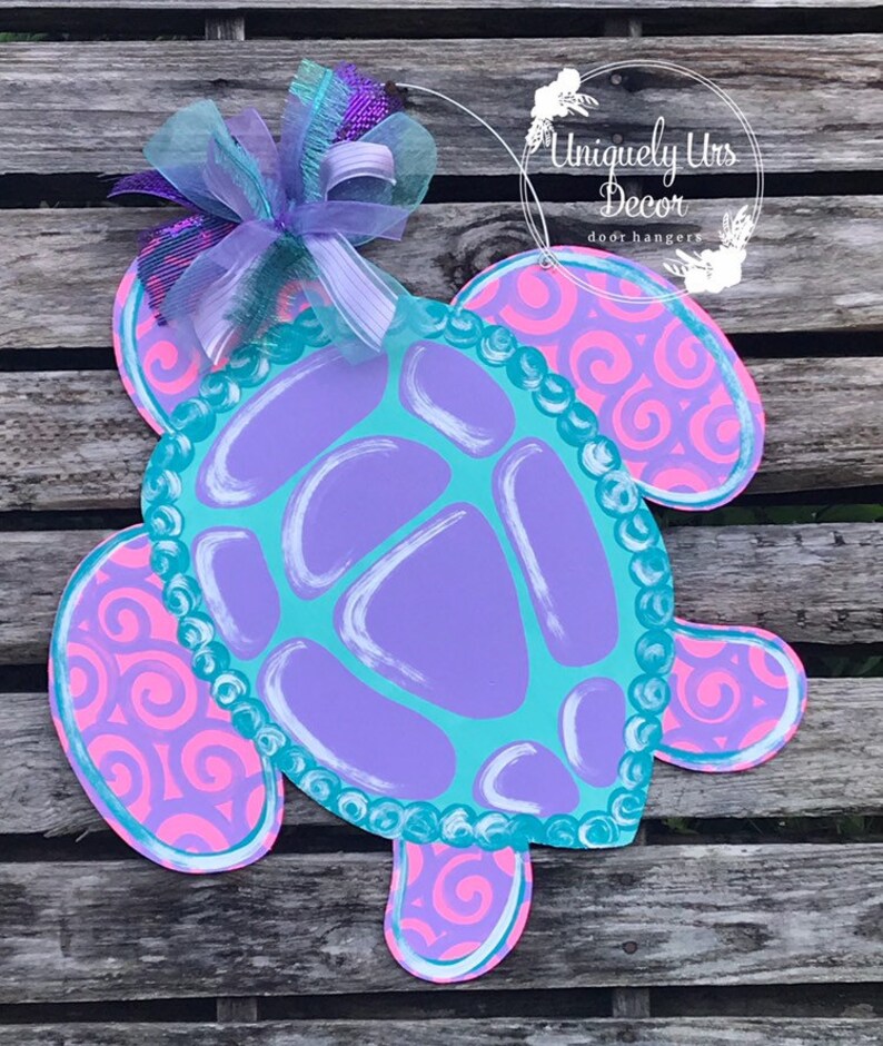 Turtle Door Hanger Summer Door Hanger Beach Door Hanger - Etsy