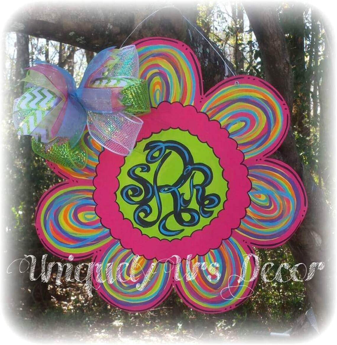 Flower Door Hanger Spring Door Hanger Door Hanger Floral - Etsy