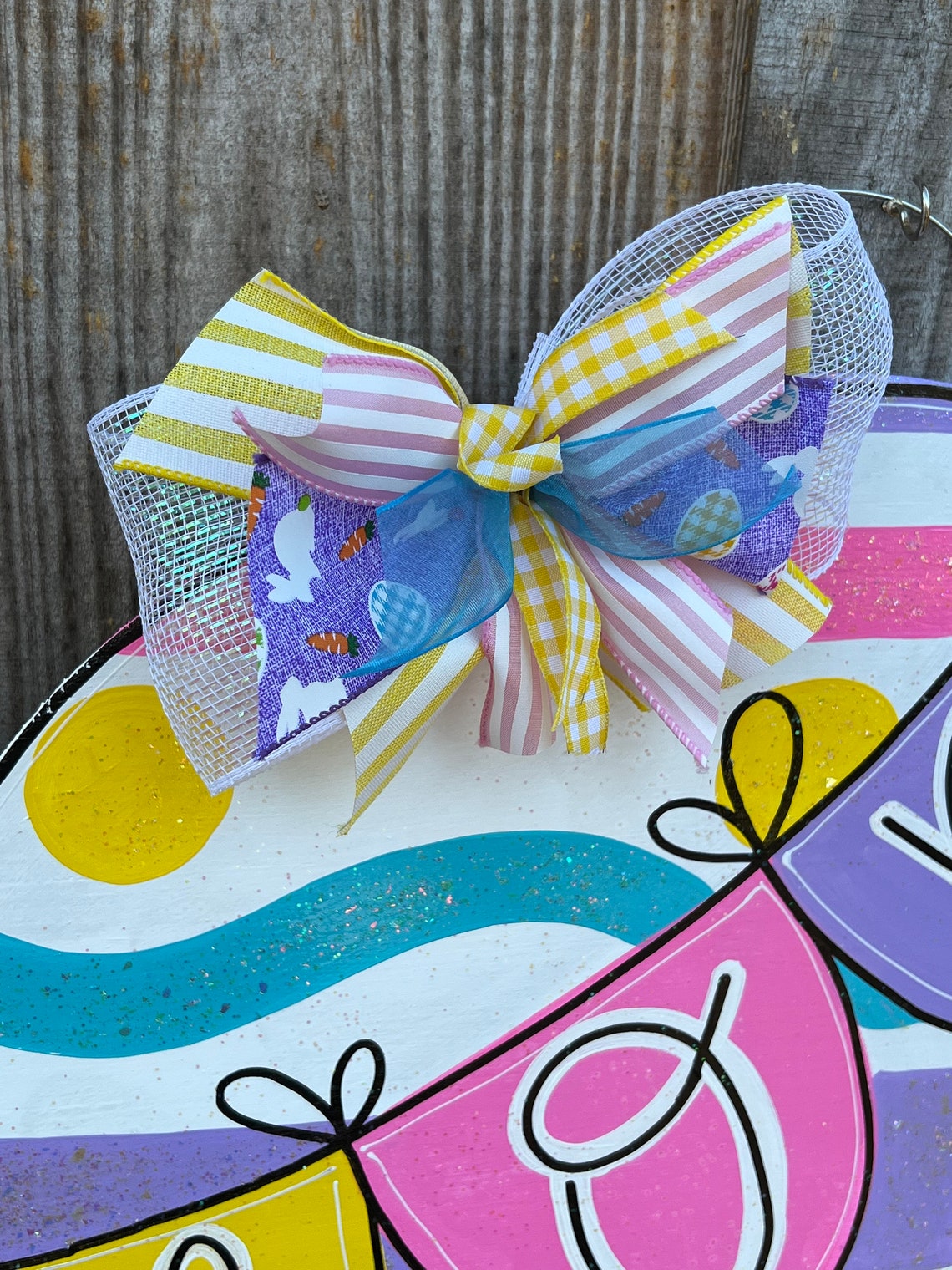 Easter Door Hanger, Bunny Door Hanger, HOP Door Hanger, Spring Door ...