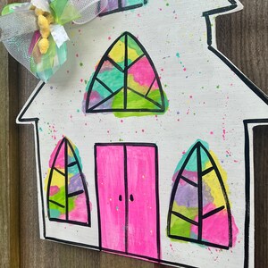 White Church Door Hanger, Easter Door Hanger, Door Hanger - Etsy
