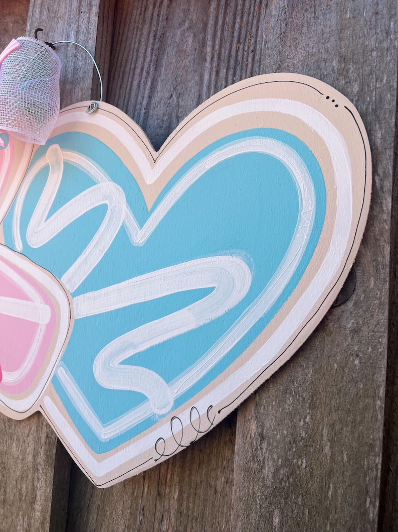 Valentine Cookie Door Hanger, XO Door Hanger, Door Hanger - Etsy