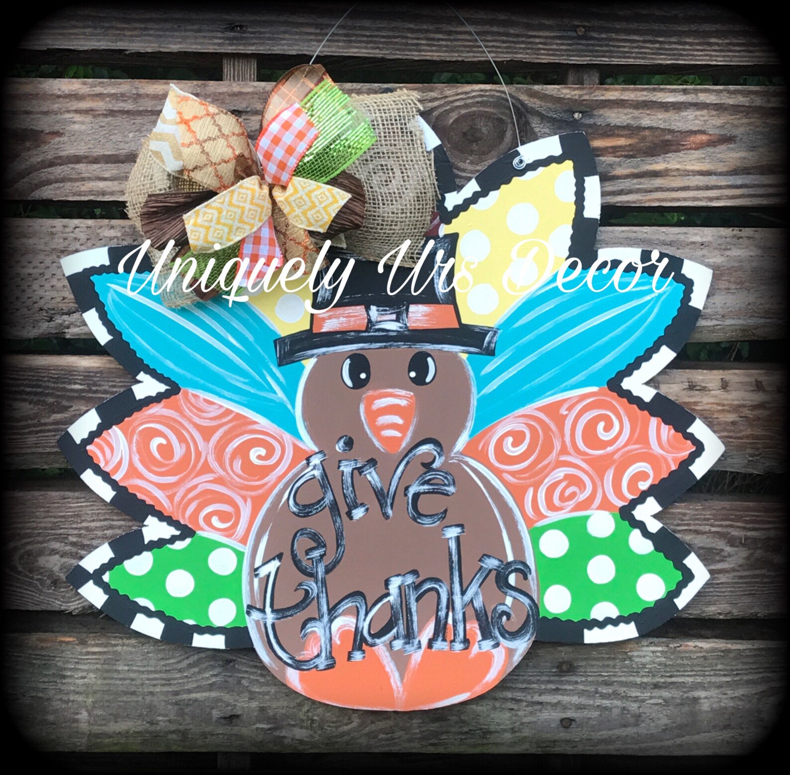 Turkey Door Hanger, Fall Door Hanger, Thanksgiving Door Hanger - Etsy
