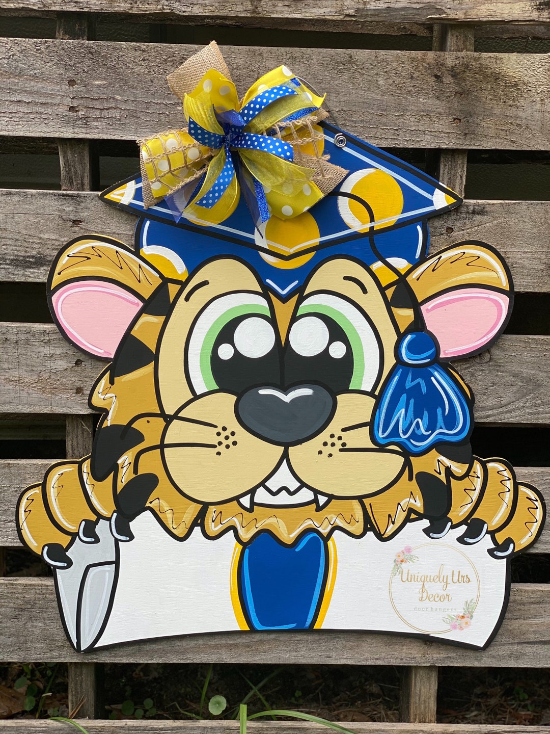 Graduation Tiger Door Hanger, Tiger Door Hanger, Door Hanger ...