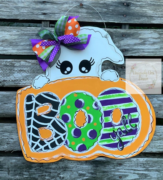 BOO Yall Door Hanger Halloween Door Hanger Door Hanger - Etsy