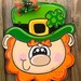 Leprechaun Door Hanger, St Patricks Day Door Hanger, Lucky Door Hanger ...