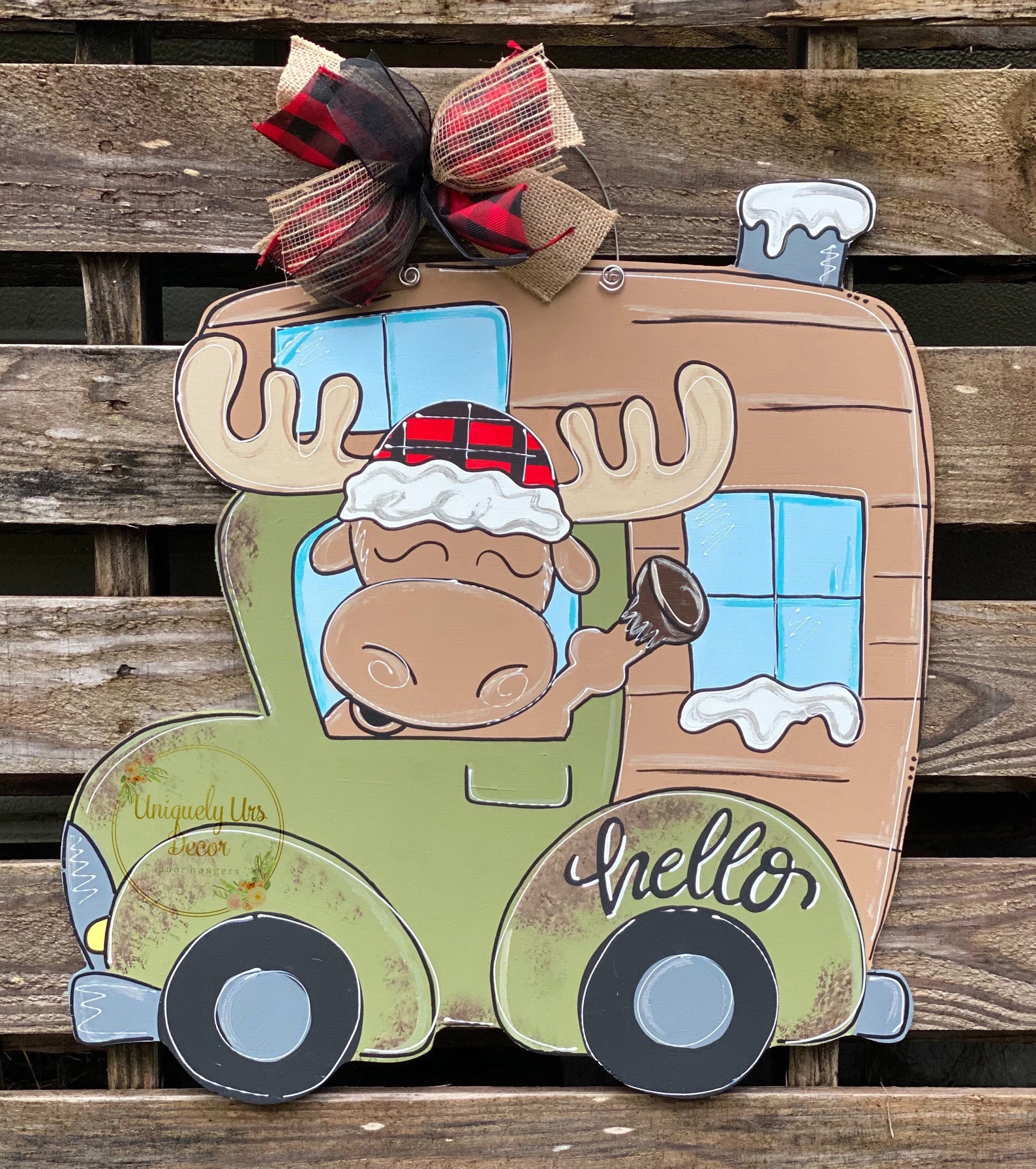 Moose Door Hanger Door Hanger - Etsy