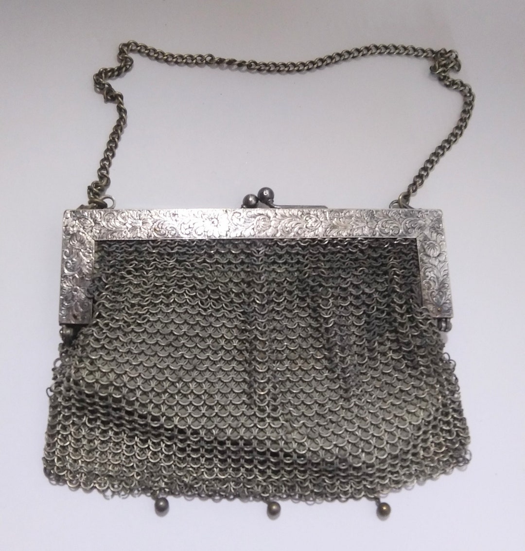 Vintage Chain Mail Mesh Purse Ca. 1920 - Etsy