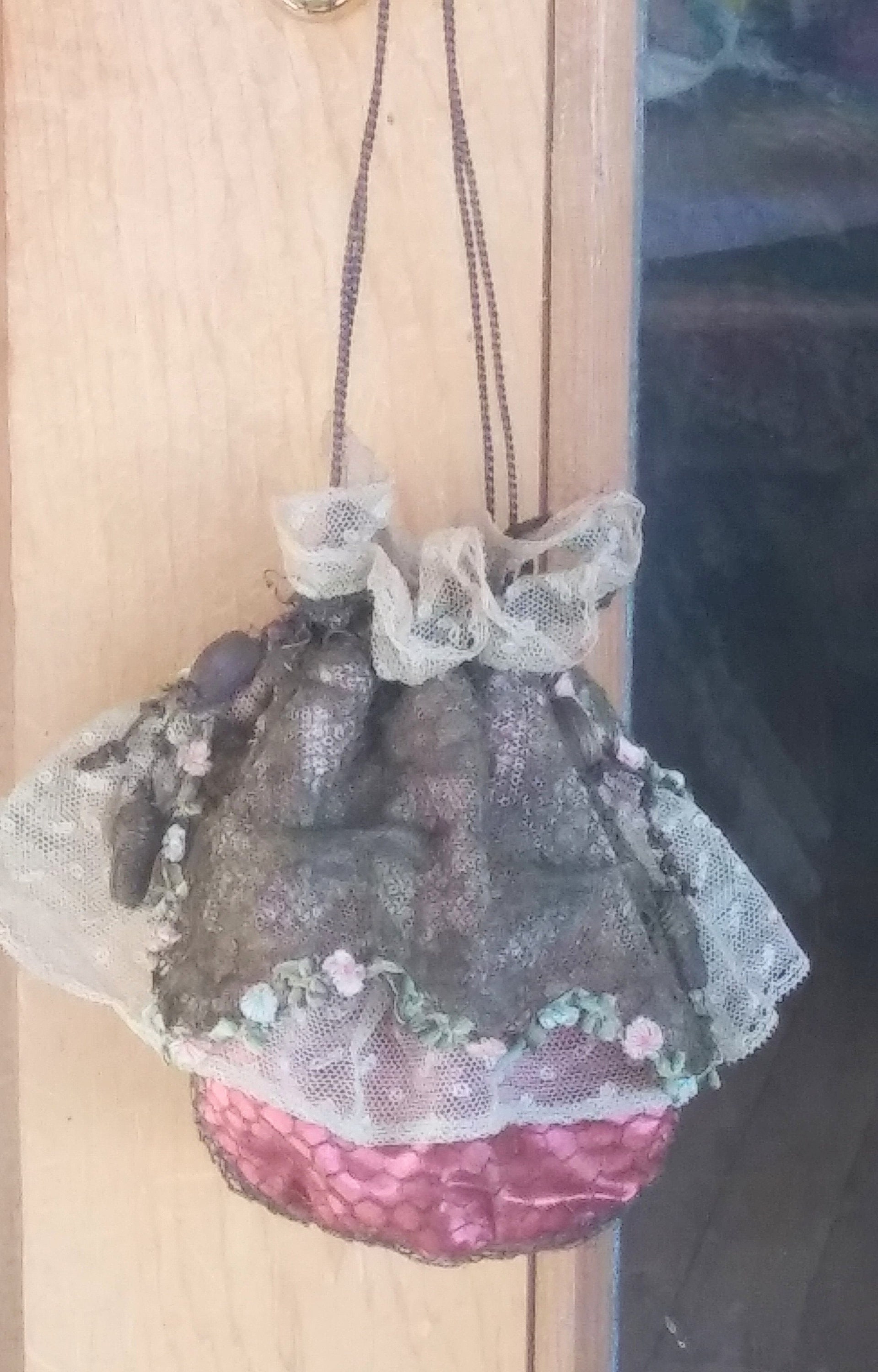Delicate Vintage Drawstring Bag Purse Edwardian - Etsy