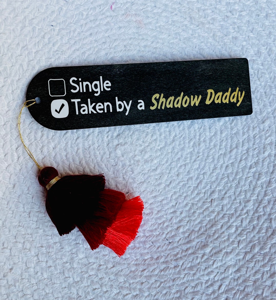 Wood Bookmark With Three Tiered Tassel, Taken by a Shadow Daddy ...