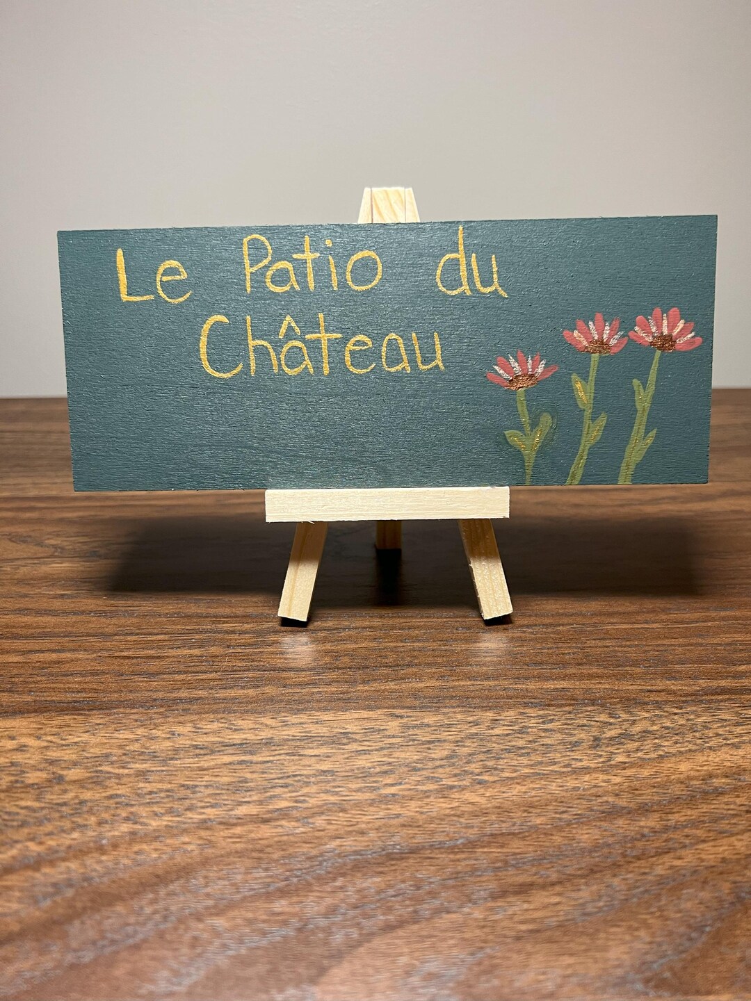 Le Patio Du Château – Elegant French Garden Sign - Hand Painted Wood 3 ...