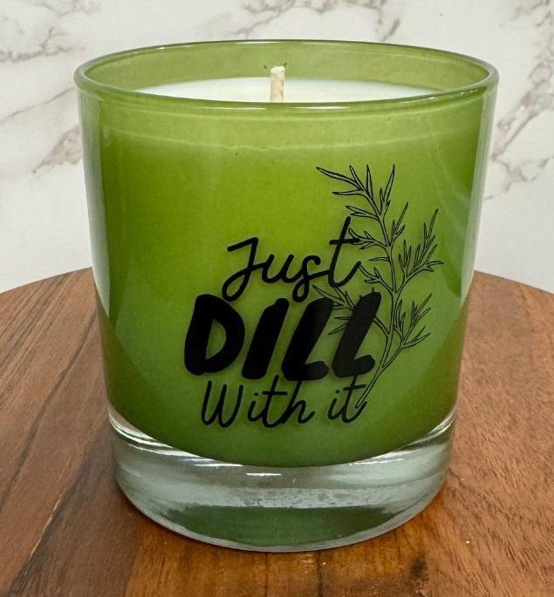 Dill Pickle Scented Candle Made With Essential Oil and Soy Wax - Etsy