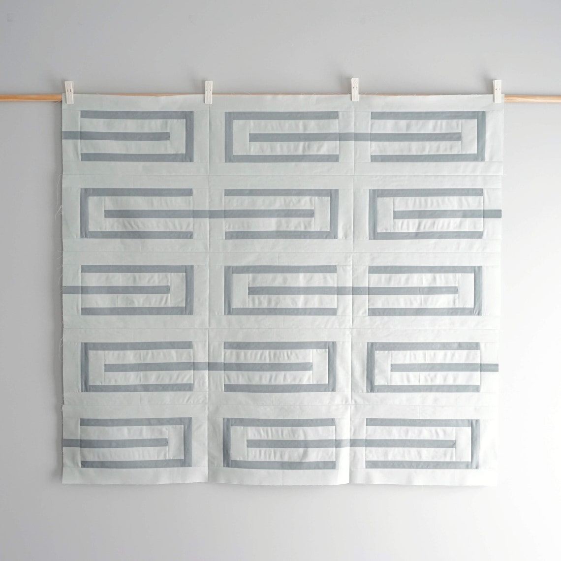 Mod Rectangles Quilt Pdf Mid-century Modern Geometric Quilt - Etsy