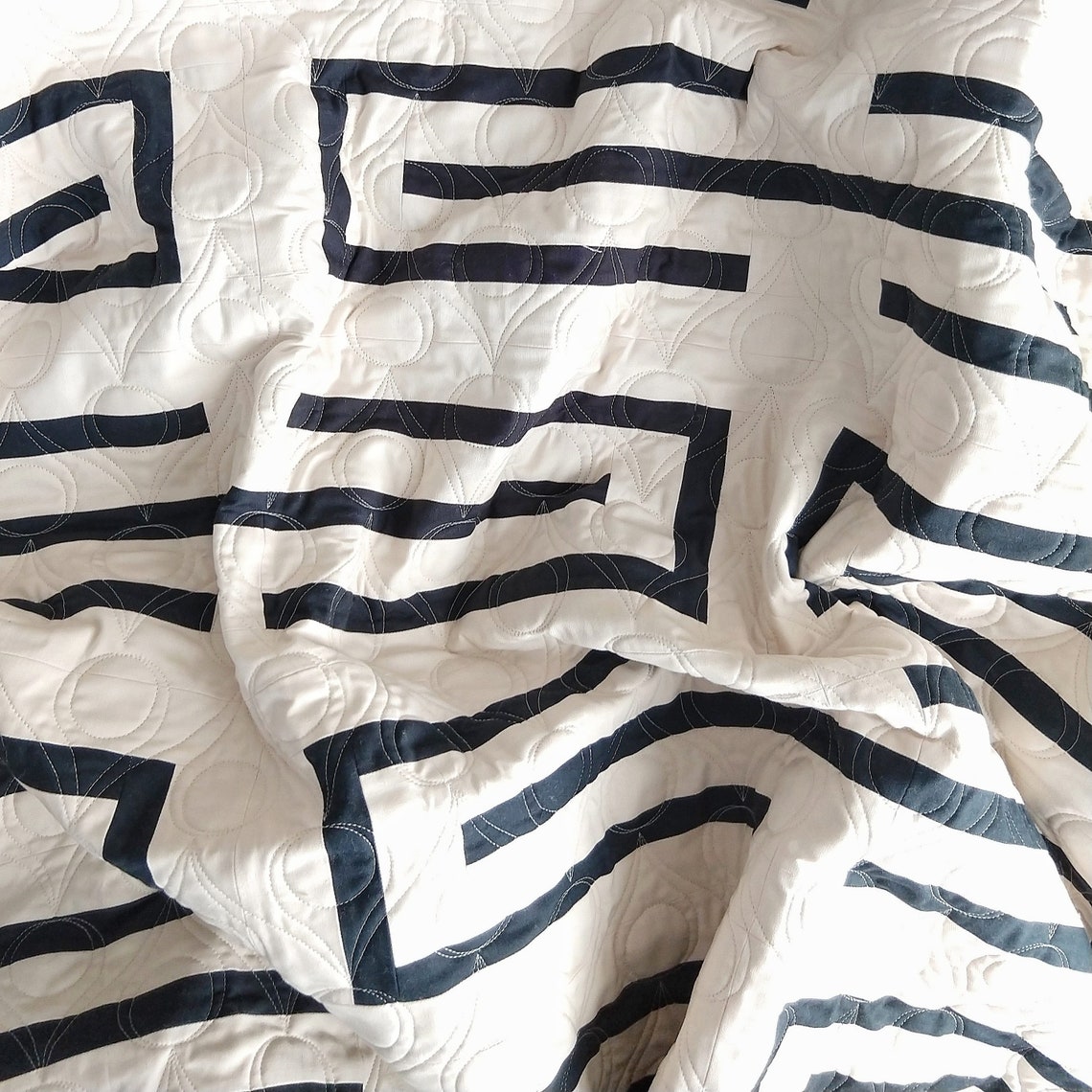 Mod Rectangles Quilt Pdf Mid-century Modern Geometric Quilt - Etsy