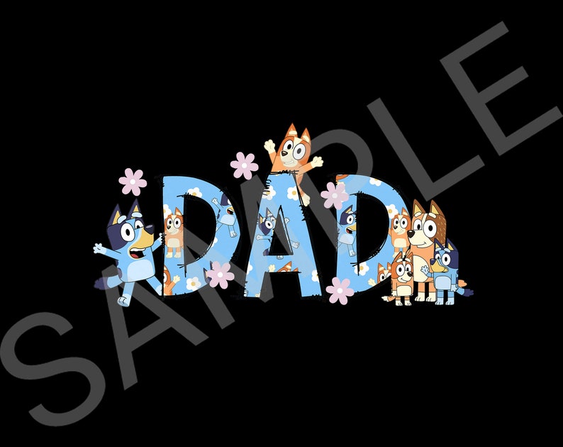 Blue Dad Forever Png, Blue Dog Father Day Png, Blue Father Png, Daddy ...