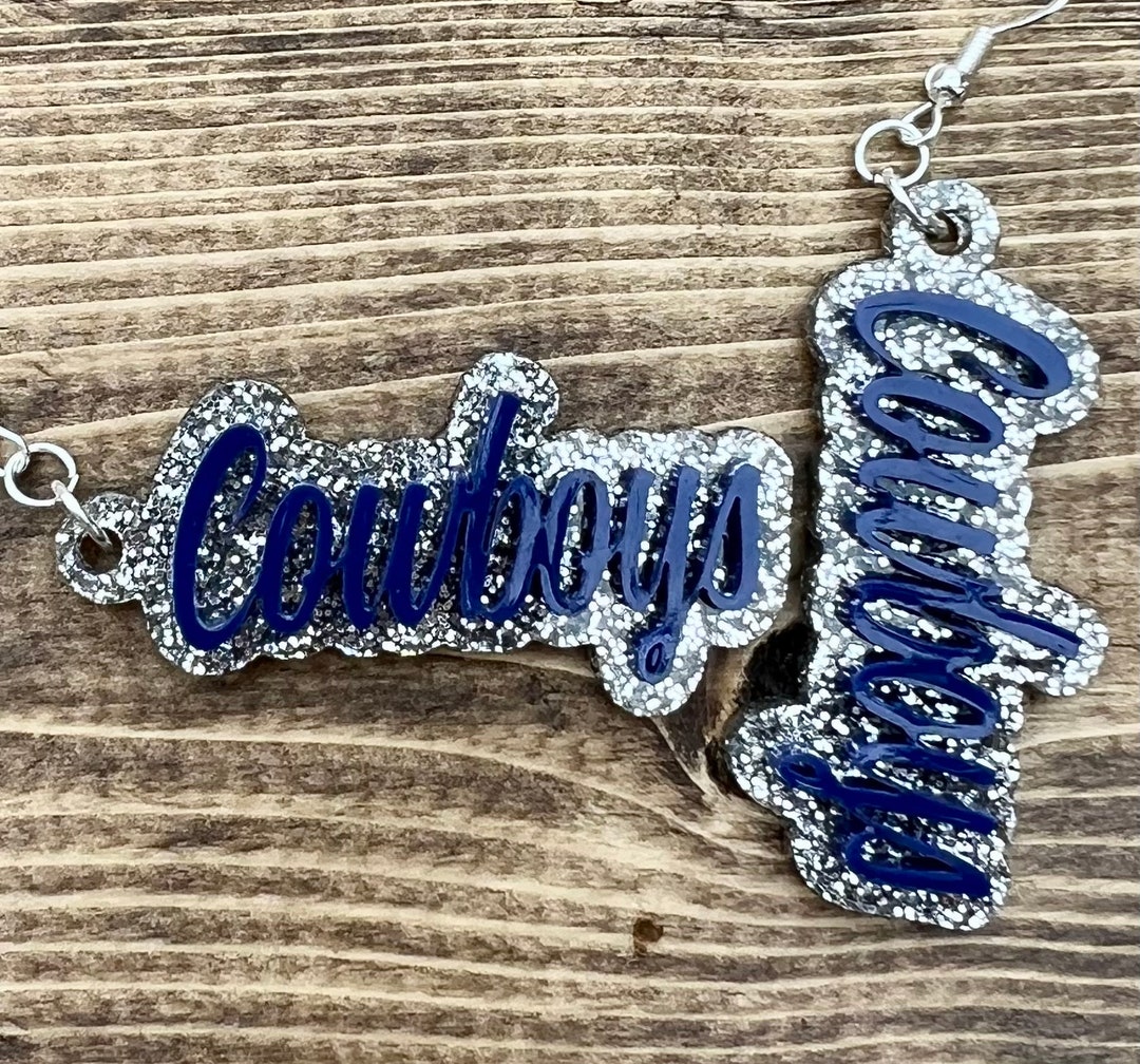 Dallas Cowboys Earrings Football Earrings NFL Team - Etsy