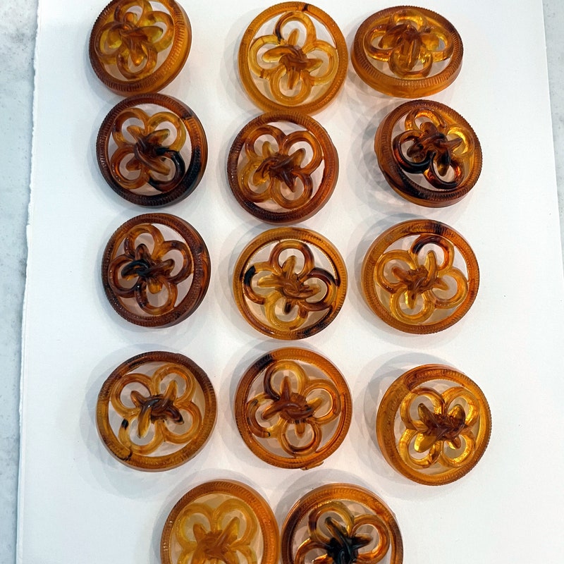 Amber Buttons - Etsy