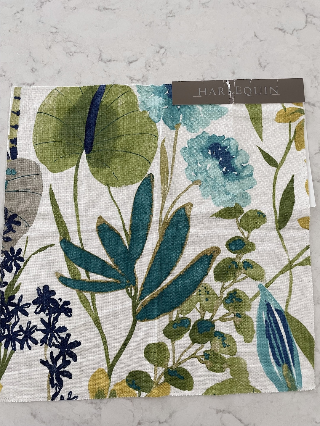 Designer Fabric Sample ZOFFANY Harlequin Sanderson “nalina Zest” 17” X ...