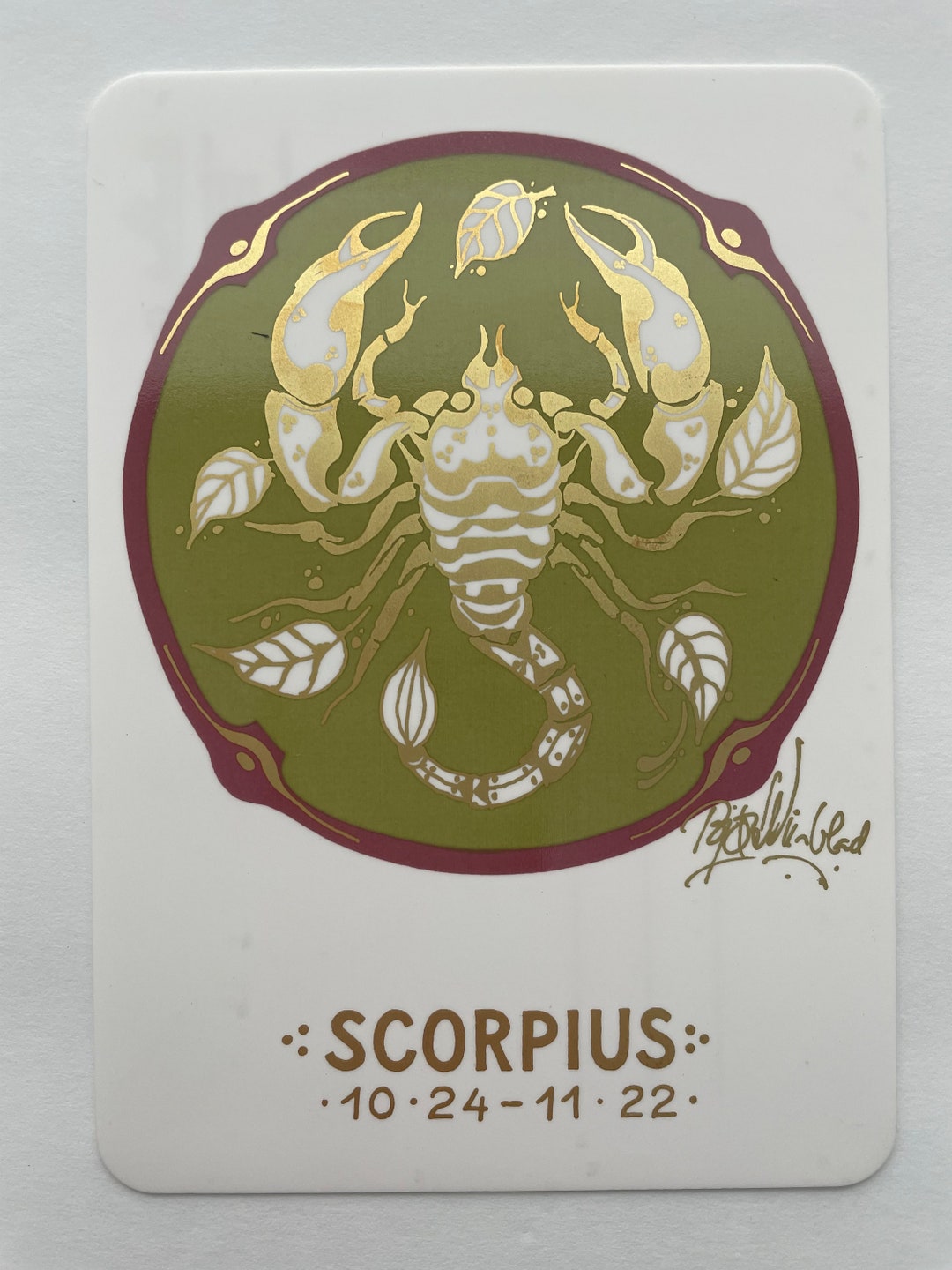 Rosenthal SCORPIUS Zodiac Card by Bjorn Wiinblad (NOS) - Etsy