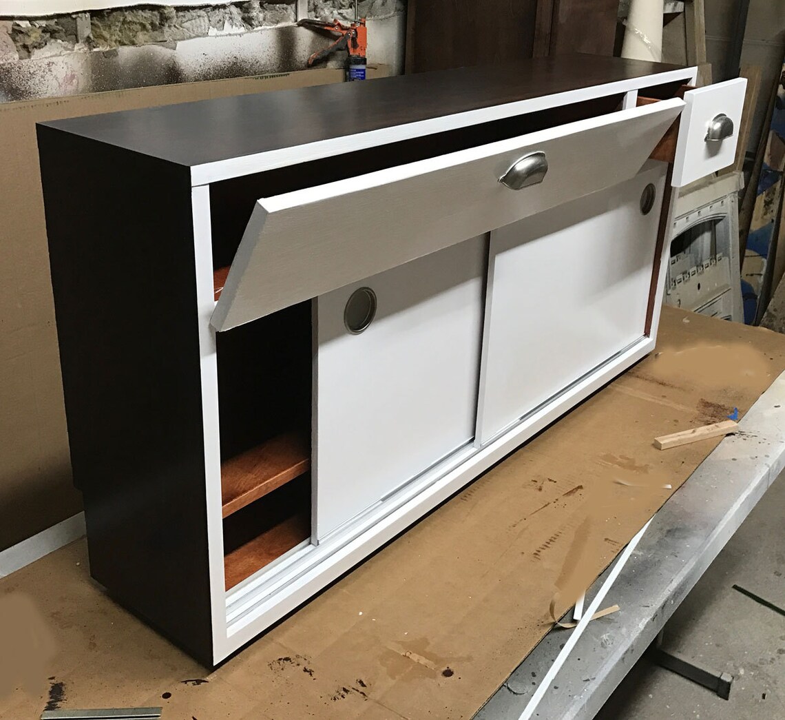 Custom Cabinet for Small Inset in Home Office - Etsy