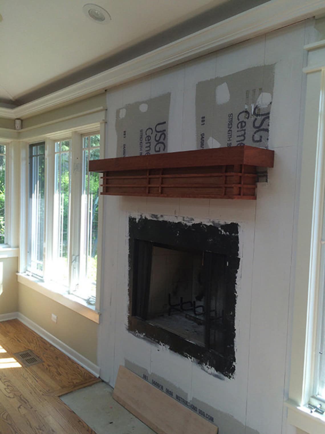 Floating Fireplace Mantle - Etsy