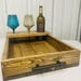 Slotted Wine Tray - Wine Serving Tray - Housewarming Gift - Wine Lover ...