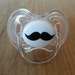FREE SHIPPING Mustache Pacifier Decal Mustache Paci Decal | Etsy