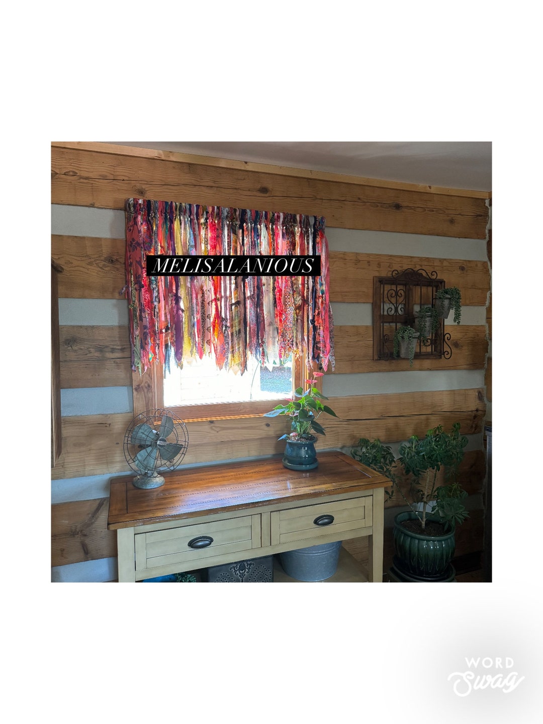 Shabby Rag Curtain - Etsy