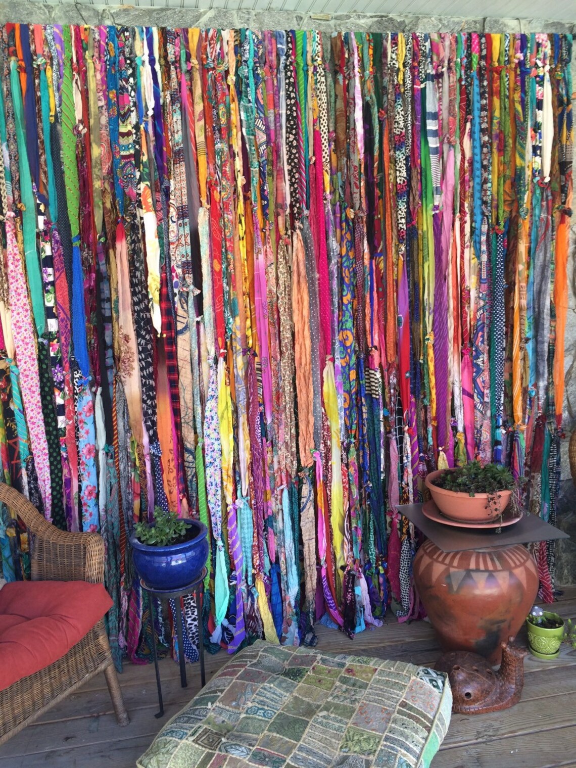 Bohemian, Gypsy Rag Curtains! Outside United States Shipping Available ...