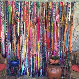 Bohemian, Gypsy Rag Curtains! Outside United States Shipping Available ...