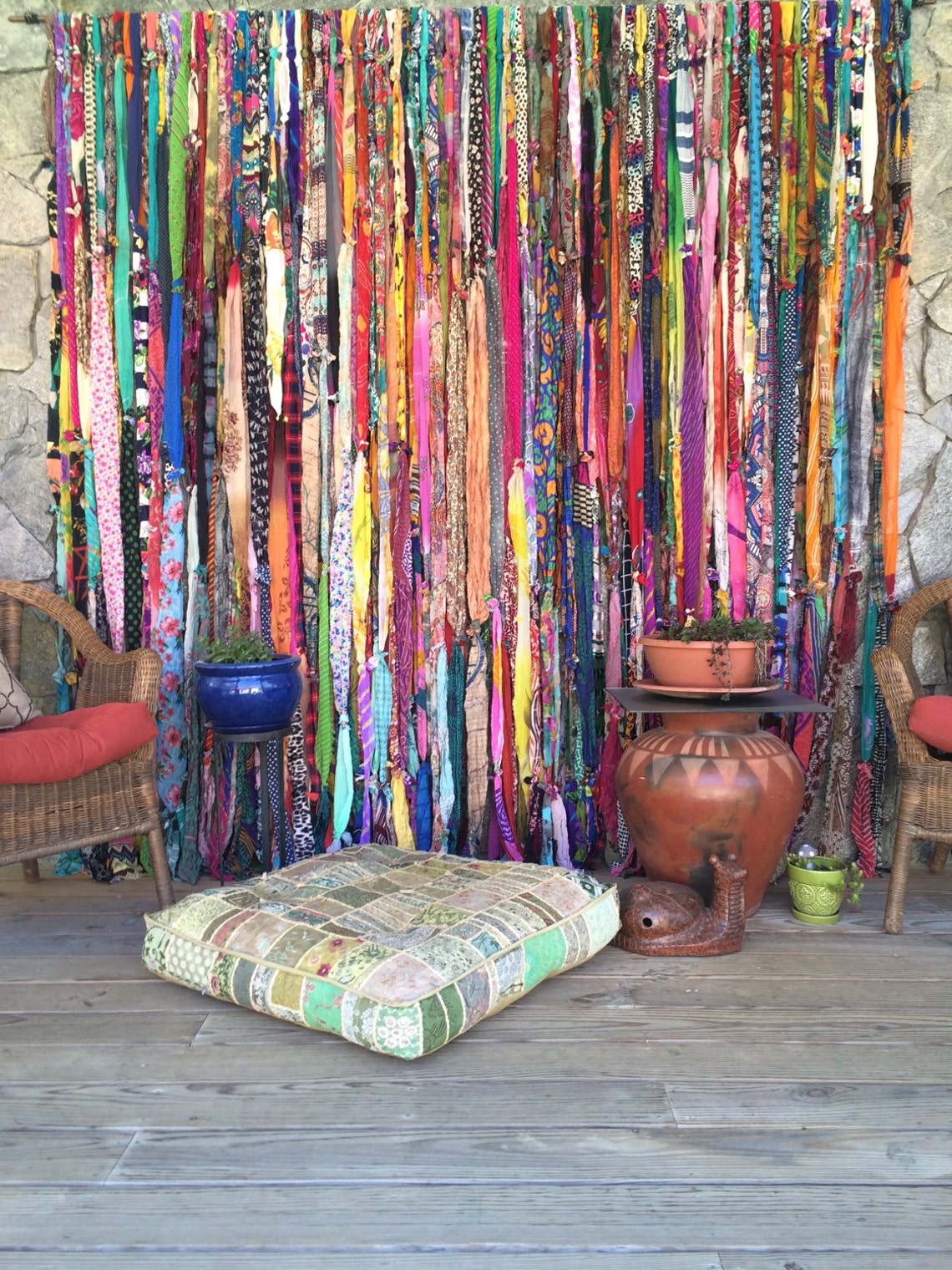 Bohemian, Gypsy Rag Curtains! Outside United States Shipping Available ...