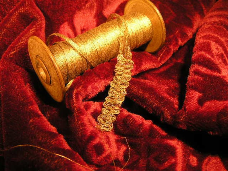 Antique Vintage Gold Metal Mesh Trim 1/8 Spreadable for - Etsy