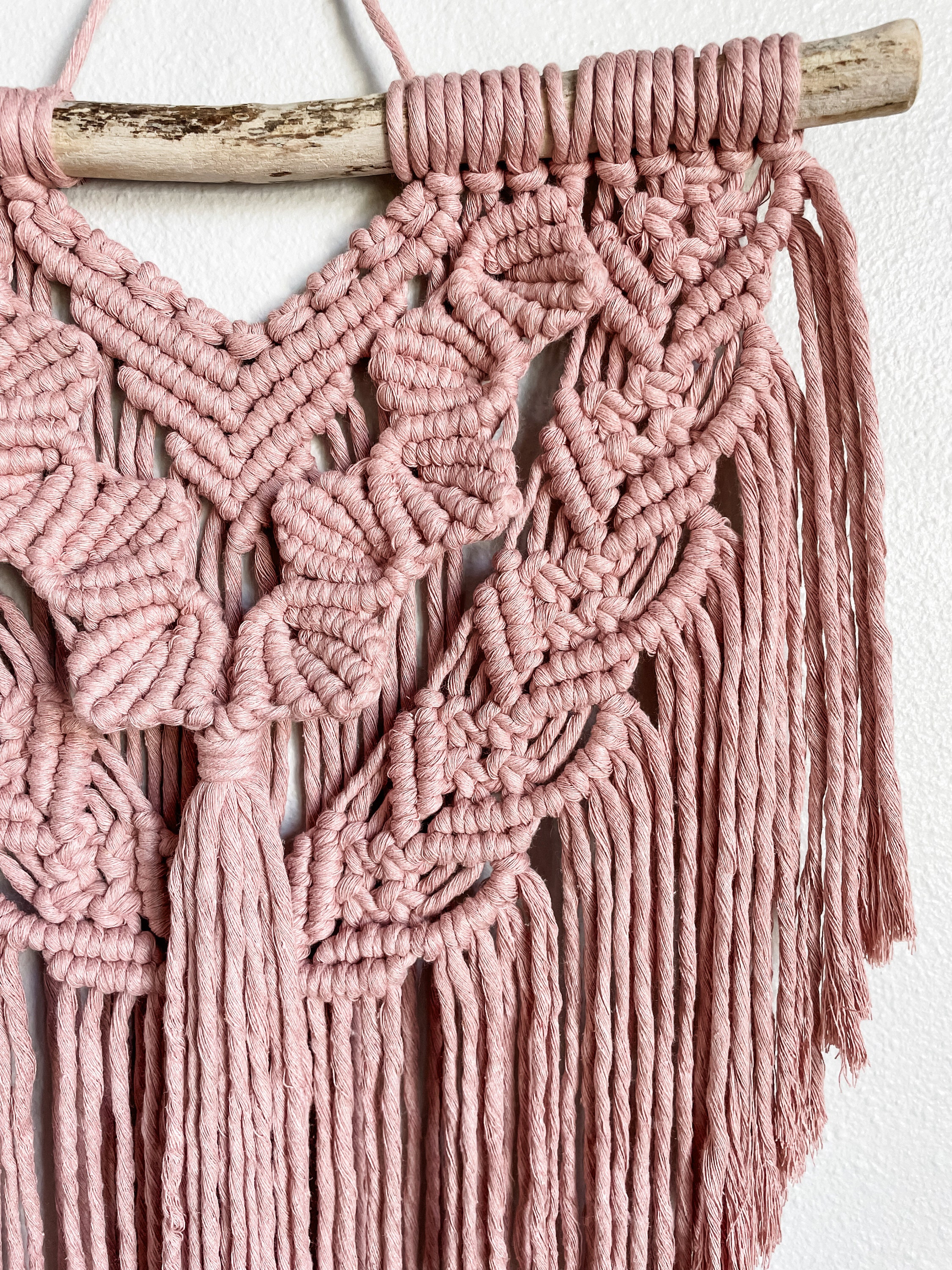 Macrame Wall Hanging | “dorothy” | Antique Peach Wall Hanging - Etsy
