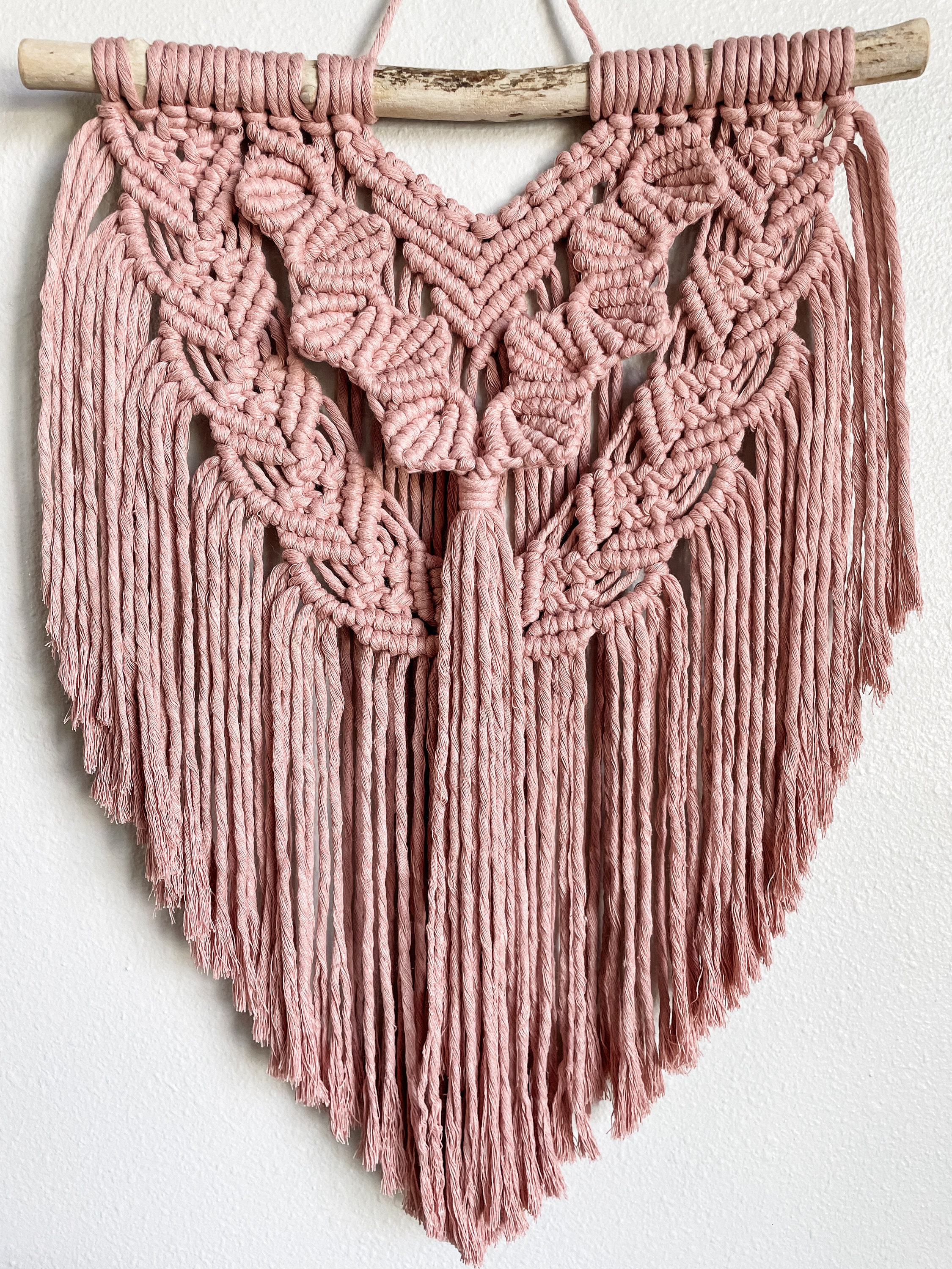 Macrame Wall Hanging | “dorothy” | Antique Peach Wall Hanging - Etsy