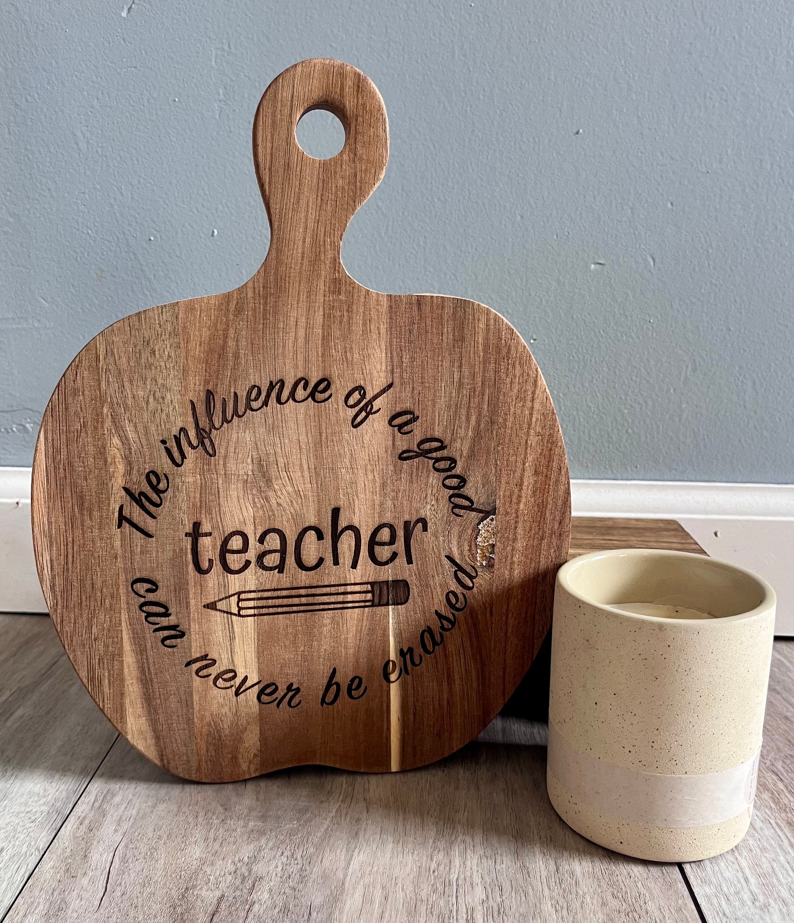 Teacher Appreciation Cutting and Charcuterie Wood Board - Etsy