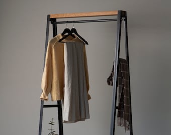 Oak Clothes Rail - Etsy UK