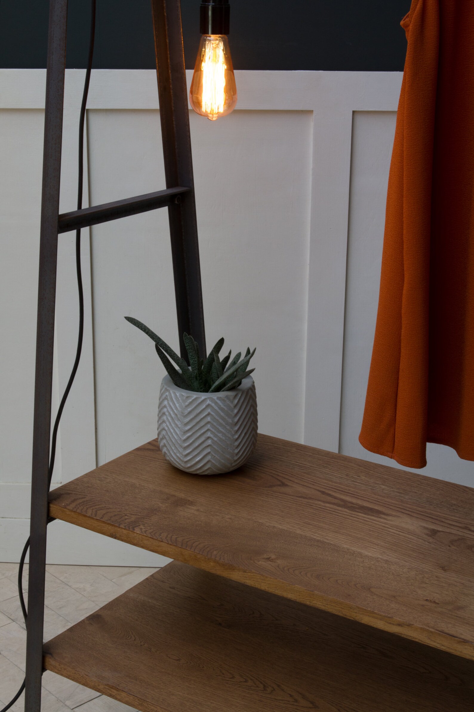 Konk 'simple' Oak Clothes Rail metal Bespoke | Etsy