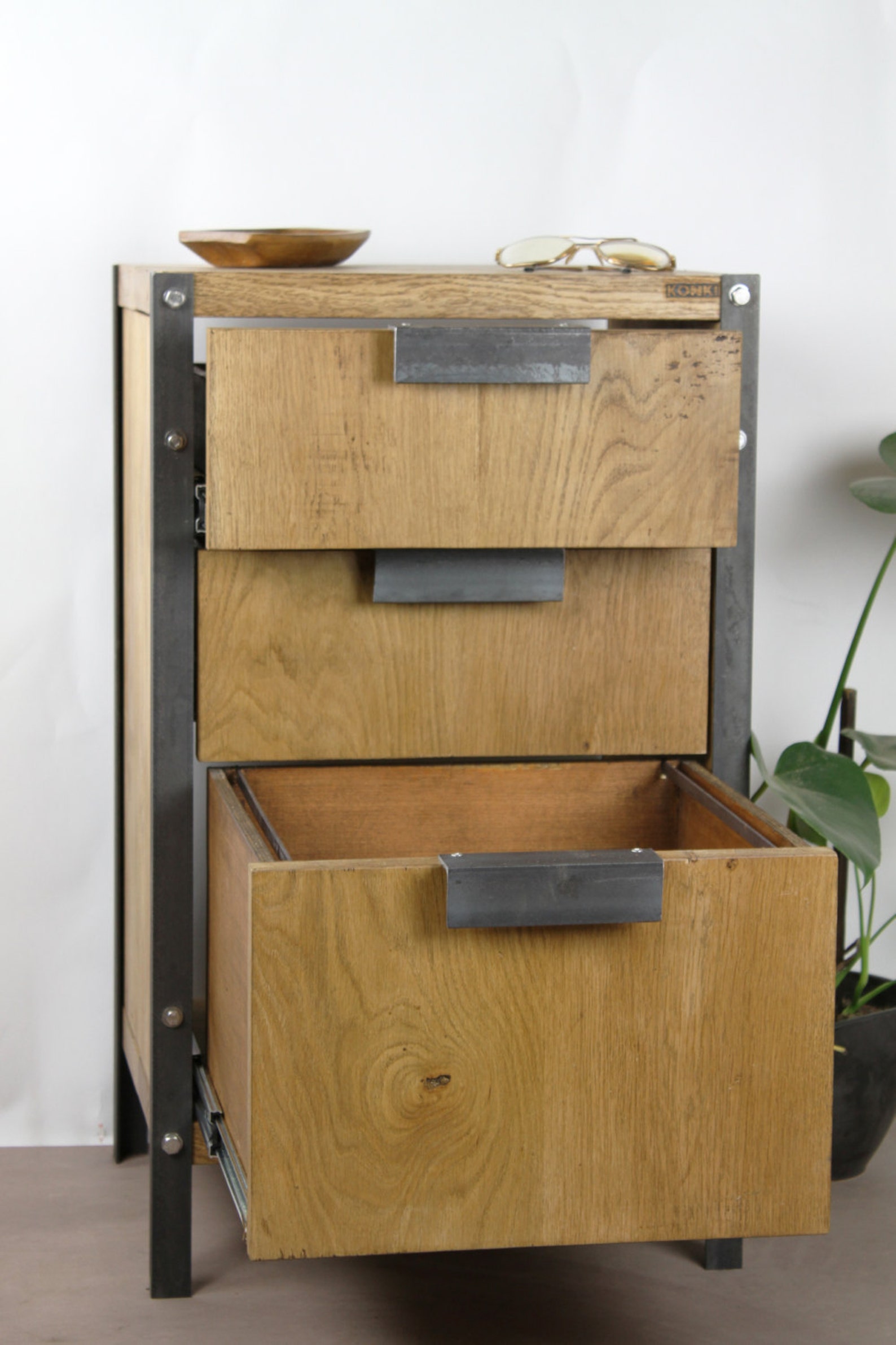 Konk Low Filing Cabinet Bespoke sizes available Solid | Etsy