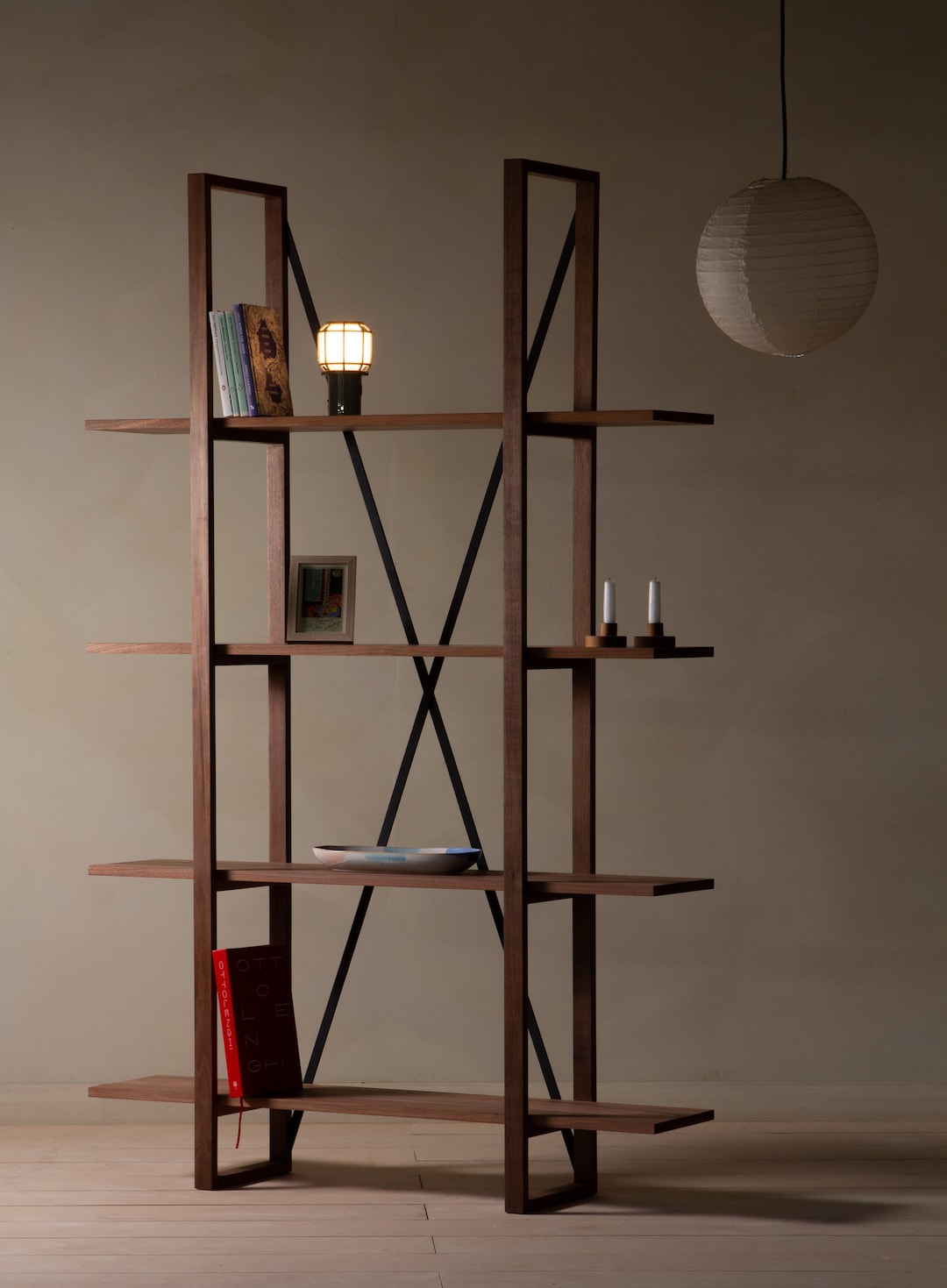 Konk Walnut 'overhang' Shelving wooden Bespoke Sizes Available Modern ...