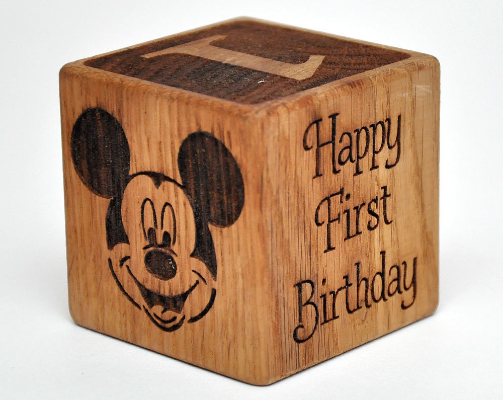 First Personalized Birthday Gift Baby Wood Block Engraved Baby | Etsy