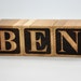 2 Personalized Wooden Name Blocks Natural Personalized | Etsy