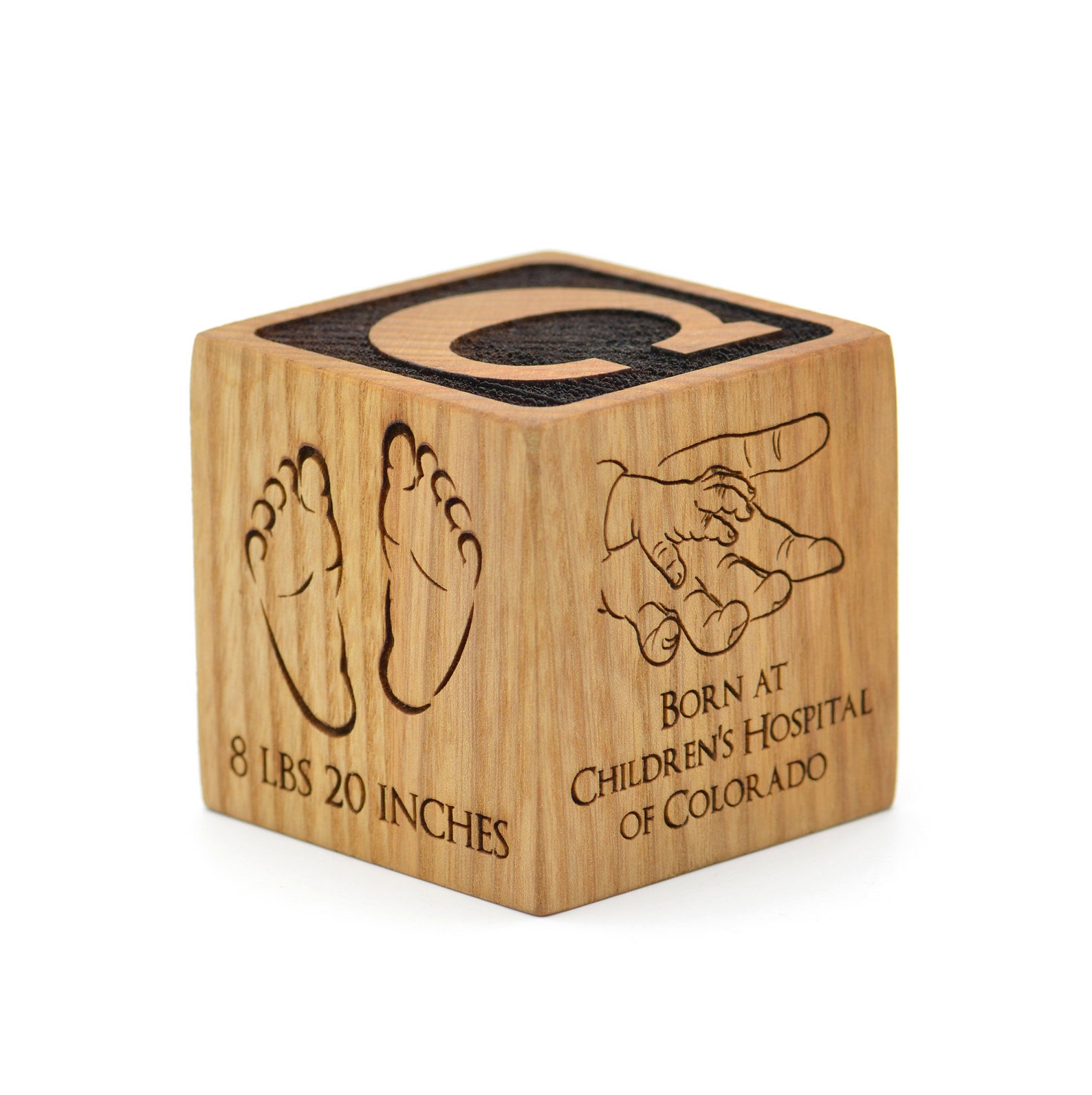 Personalized Baby Block Wooden Baby Block Baby Keepsake | Etsy