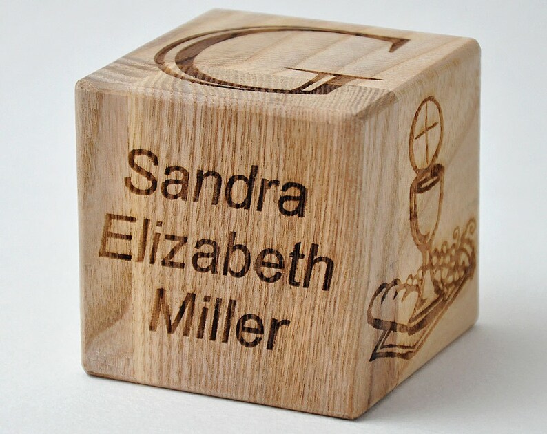 Custom Personalized Baby Baptism Gift Wooden Block Nursery - Etsy