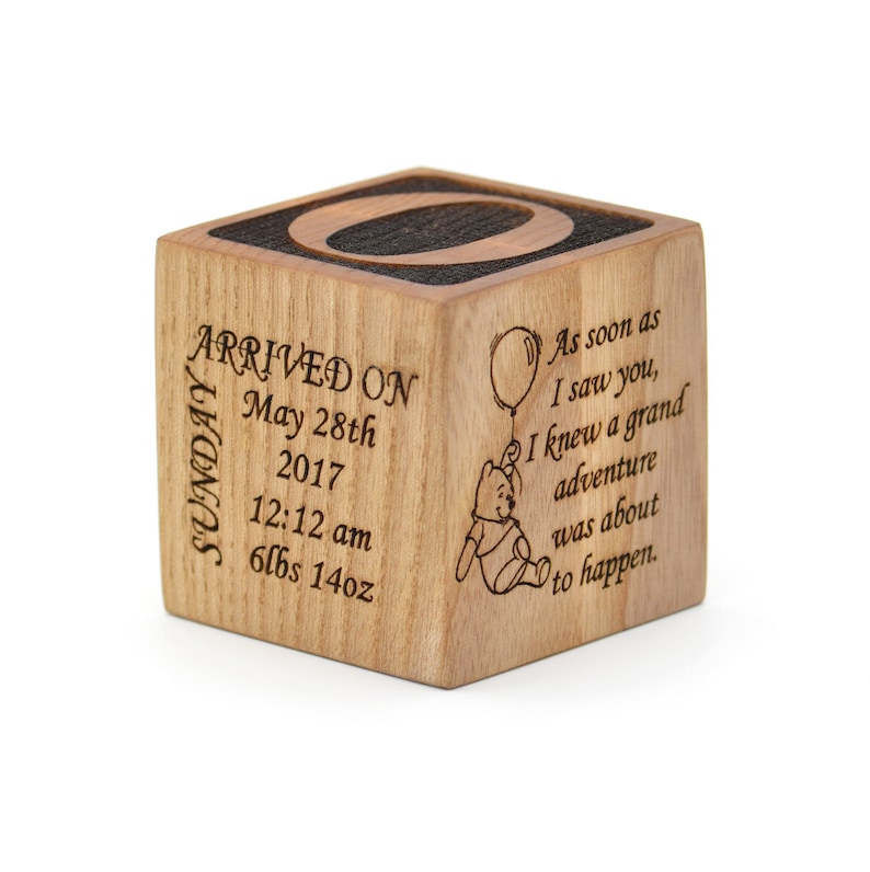 Personalized Wooden Baby Block Baby Keepsake Newborn Cube - Etsy