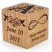 Personalized Anniversary Wooden Block Custom Name Memorial Gift ...