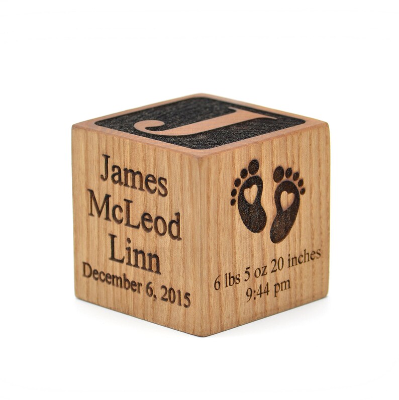 Personalized Baby Block Wooden Baby Block Baby Gift Newborn - Etsy