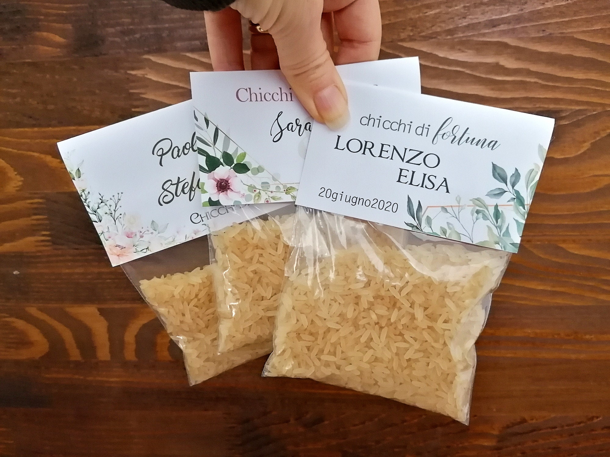 Wedding Toss Wedding Confetti Wedding Rice Rice Mini Bags - Etsy