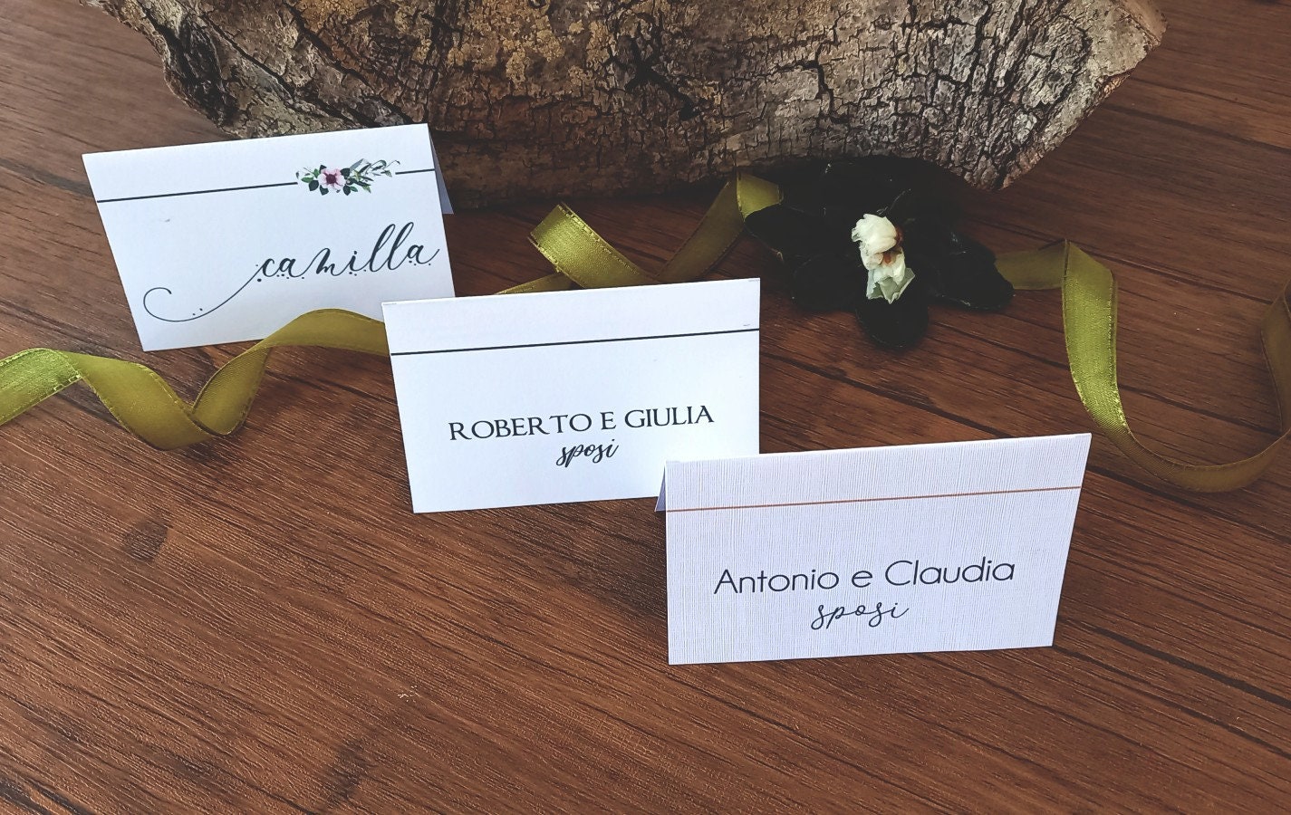 Custom Placeholder Cards Stationery design Placesign Graphic | Etsy